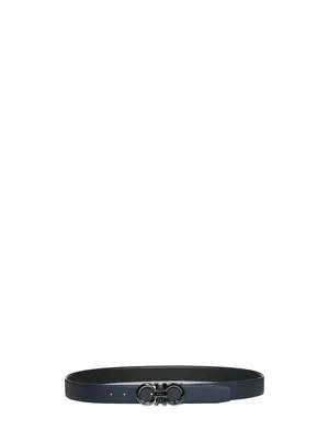 FERRAGAMO Reversible Belt With Metal Buckle - Multicolor