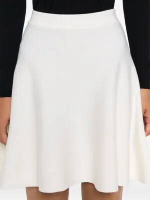 Max Mara Wool A-line Midi Skirt - Multicolor