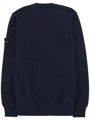 Stone Island Jersey With Logo - Blue