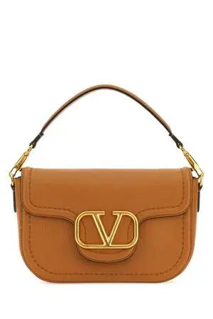 Valentino Garavani VALENTINO GARAVANI Calf Leather Shoulder Bag Brown