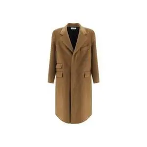 Saint Laurent Oversized Wool Coat With Classic Lapels