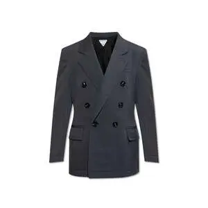 Bottega Veneta Wool Twill Blazer - Blue