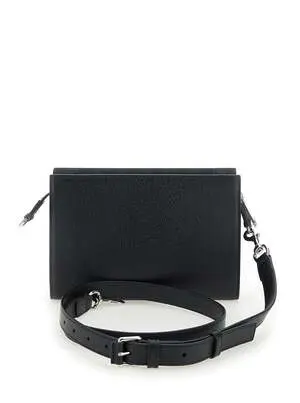 Gucci Leather Super Mini Crossbody Bag With Logo Patch