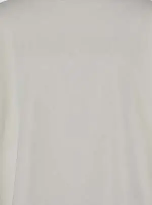 JIL SANDER White Crewneck T-shirt With Front Logo Print In Cotton - Multicolor