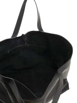 Saint Laurent Y Maxi Tote Bag In Hammered Leather - Black