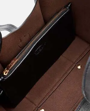 TOD'S Timeless Leather Shopping Bag With T Pendant - Multicolor