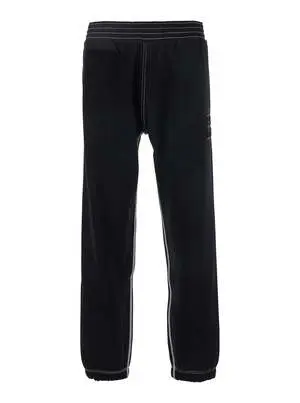 Givenchy Black Jogger Pants With 4g Embroidery In Cotton - Multicolor