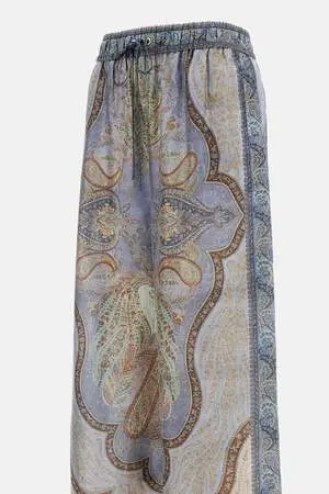 Zimmermann Relaxed Silk Trousers - Multicolor