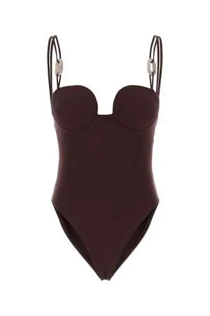 Magda Butrym Stretch Nylon Swimsuit - Red