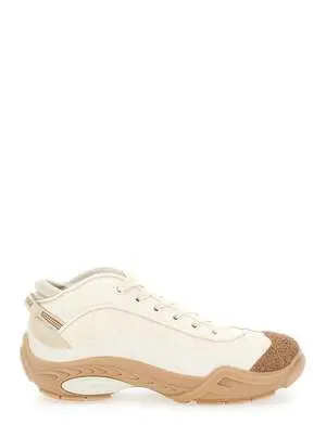 Fendi FENDI Mid-Top Sneakers With Shadow Motif In Cotton Multicolor