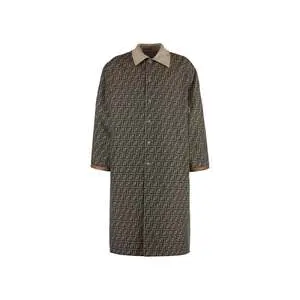 Fendi Reversible Ff Logo Trench Coat - Cream