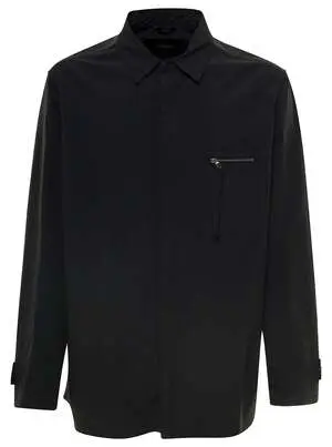 Fendi Nylon Jacket With Patch Pocket And Logo - Multicolor
