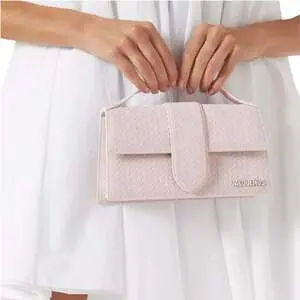 Jacquemus Le Grand Bambino Crocodile Effect Shoulder Bag - Pink
