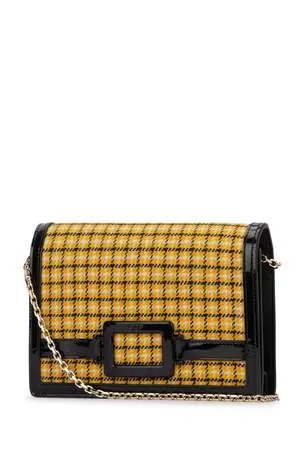 ROGER VIVIER Tess.check+vernis Luxor+nappa Agn Clutch - Multicolor