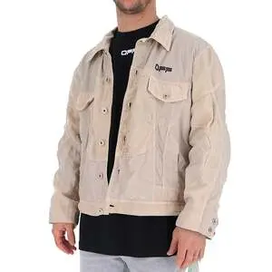Off-White Logo Detail Long Sleeve Windbreaker Bomber Jacket
