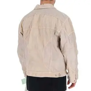 Off-White Logo Detail Long Sleeve Windbreaker Bomber Jacket