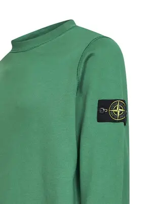 Stone Island Organic Cotton Crewneck Sweatshirt