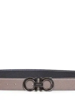 FERRAGAMO Two-tone Gancini Reversible Belt
