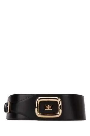 ROGER VIVIER ROGER VIVIER Wide Belt With Gold Tone Buckle Multicolor