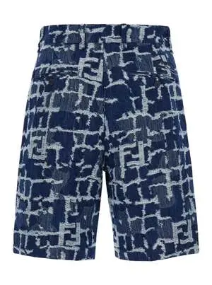Fendi Ff Print Bermuda Shorts
