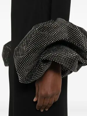 Solace London Viviana Maxi Dress With Embellished Cuffs