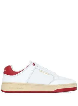 Saint Laurent Leather Low Top Sneakers - Multicolor