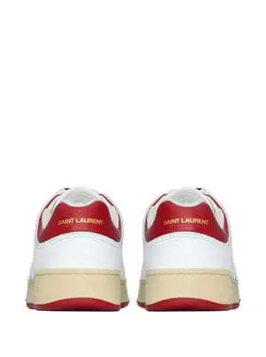 Saint Laurent Leather Low Top Sneakers - Multicolor