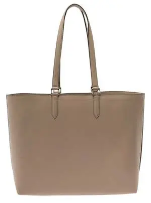 Fendi Leather Tote Bag With Embossed Logo