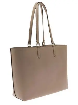 Fendi Leather Tote Bag With Embossed Logo - Multicolor