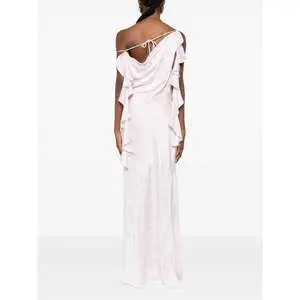 ROTATE BY BIRGER CHRISTENSEN Maxi Dress With Waterfall Detail - Pink