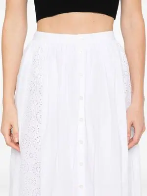 Celine Broderie Anglaise Midi Skirt