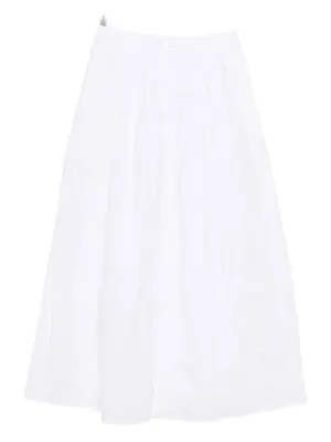 Celine Broderie Anglaise Midi Skirt - Multicolor
