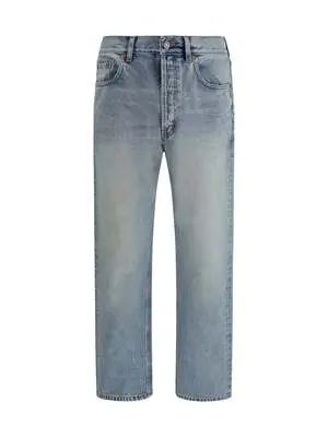 Saint Laurent Stonewashed Straight Leg Jeans