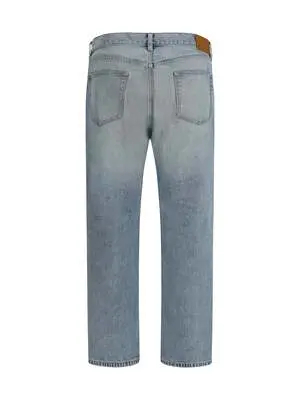Saint Laurent Stonewashed Straight Leg Jeans