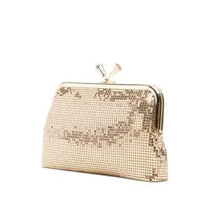 ANYA HINDMARCH Metal Mesh Clutch With Chain Strap