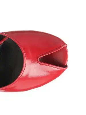 JUDE Date" Mule With Sculpted Heel - Red