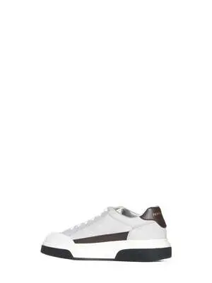 FERRAGAMO Low-top Sneakers With Gancini Detail - Multicolor
