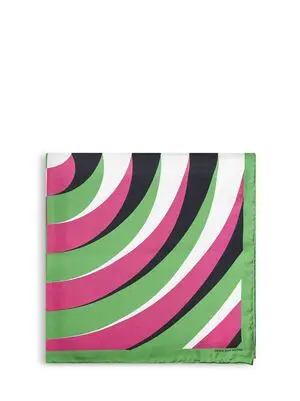 Dries Van Noten Graphic-print Silk Square Scarf - Multicolor
