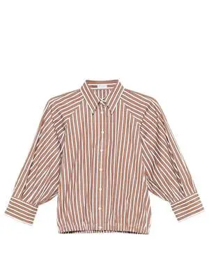 Brunello Cucinelli Cotton Striped Shirt - Multicolor