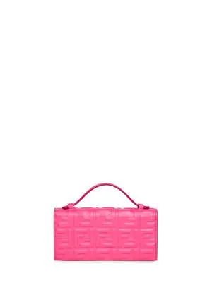 Fendi Fuchsia Baguette Continental With Chain Wallet
