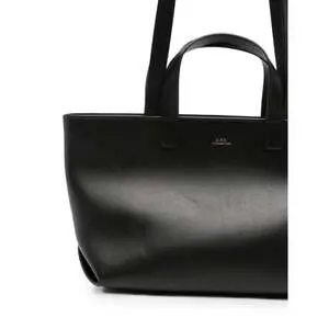 A.p.c. Leather Shoulder Bag With Top Handle