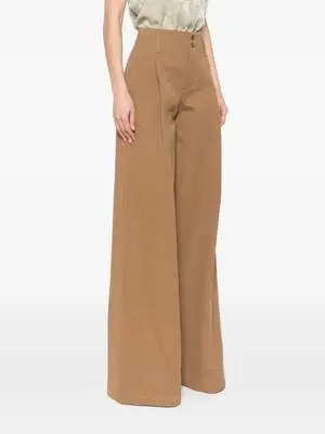 Chloé Cotton Wide-leg Trousers