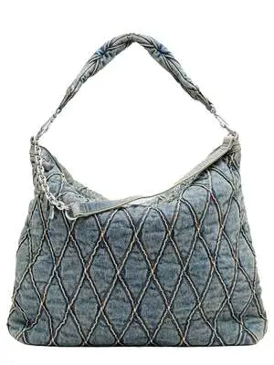 DIESEL® Charm-d Quilted Denim Shoulder Bag