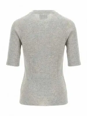 Brunello Cucinelli Sparkling Cashmere Lightweight Rib Knit Sweater - Multicolor