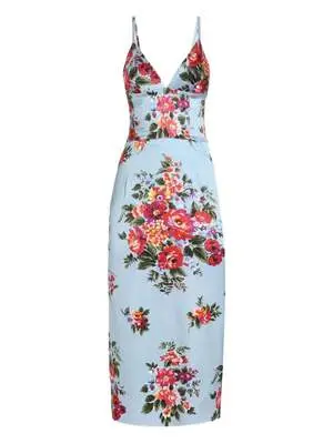 Dolce & Gabbana Viscose Floral Print Dress