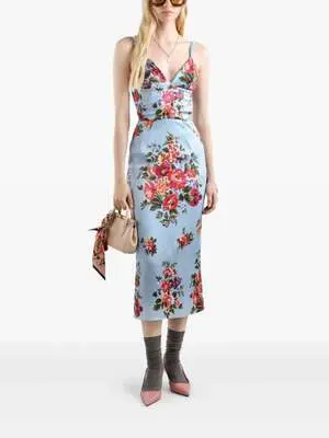 Dolce & Gabbana Viscose Floral Print Dress