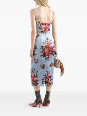 Dolce & Gabbana Viscose Floral Print Dress