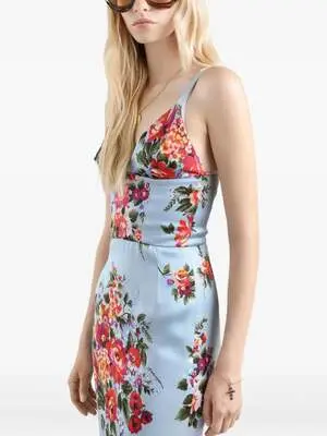 Dolce & Gabbana Viscose Floral Print Dress