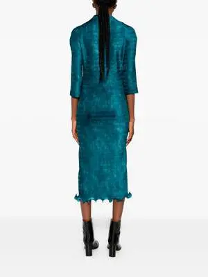 Fendi Pleated Midi Dress