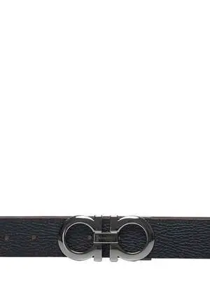 FERRAGAMO Gancini Reversible Leather Belt - Multicolor